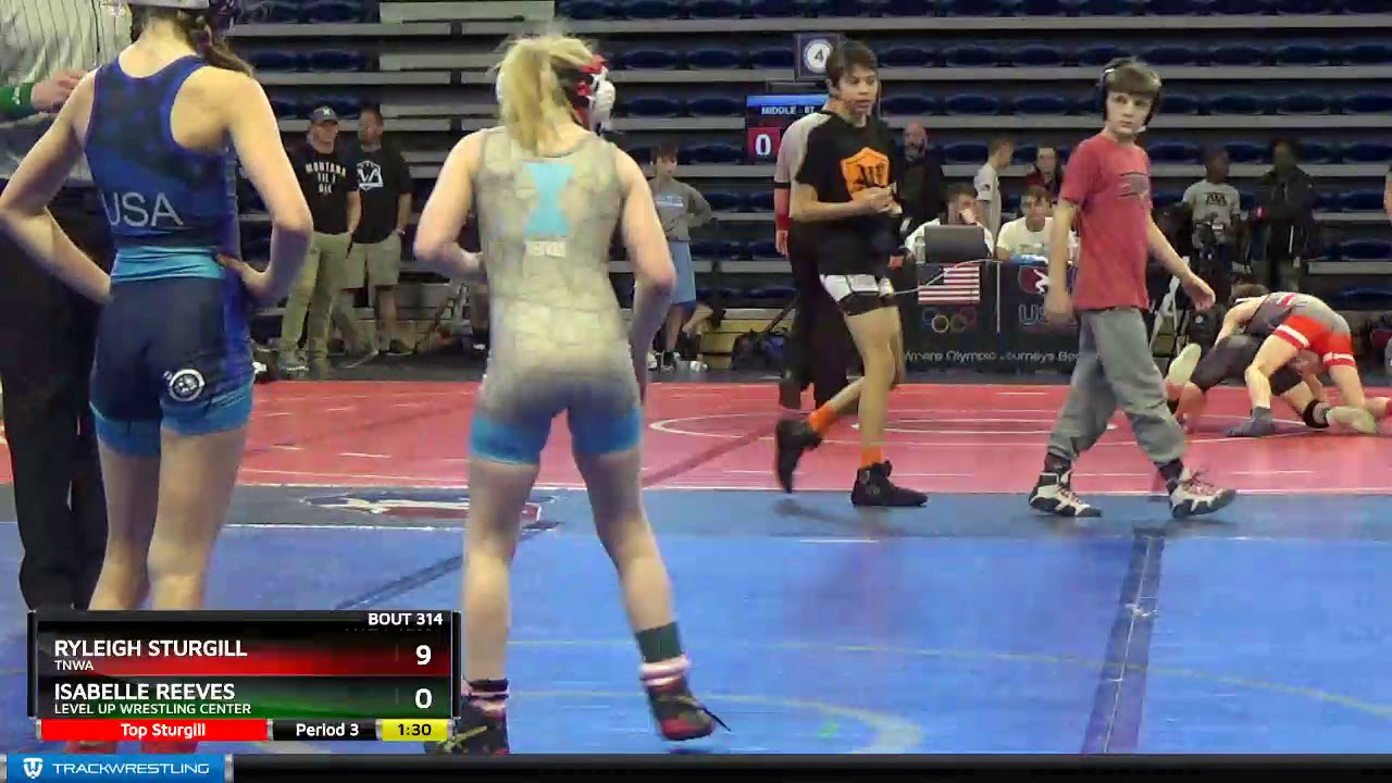 12U Girls 65 Isabelle Reeves Level Up Wrestling Center Vs Ryleigh ...