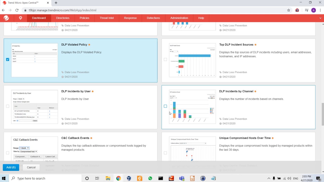 How to create new dashboard_Trend Micro Apex Central - YouTube