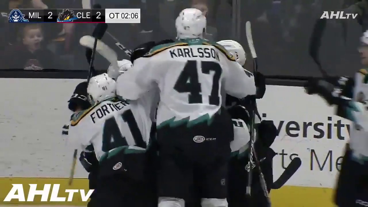 Trey Fix-Wolansky Beautiful Assist on OT Winner vs. Milwaukee (Jan. 3 ...