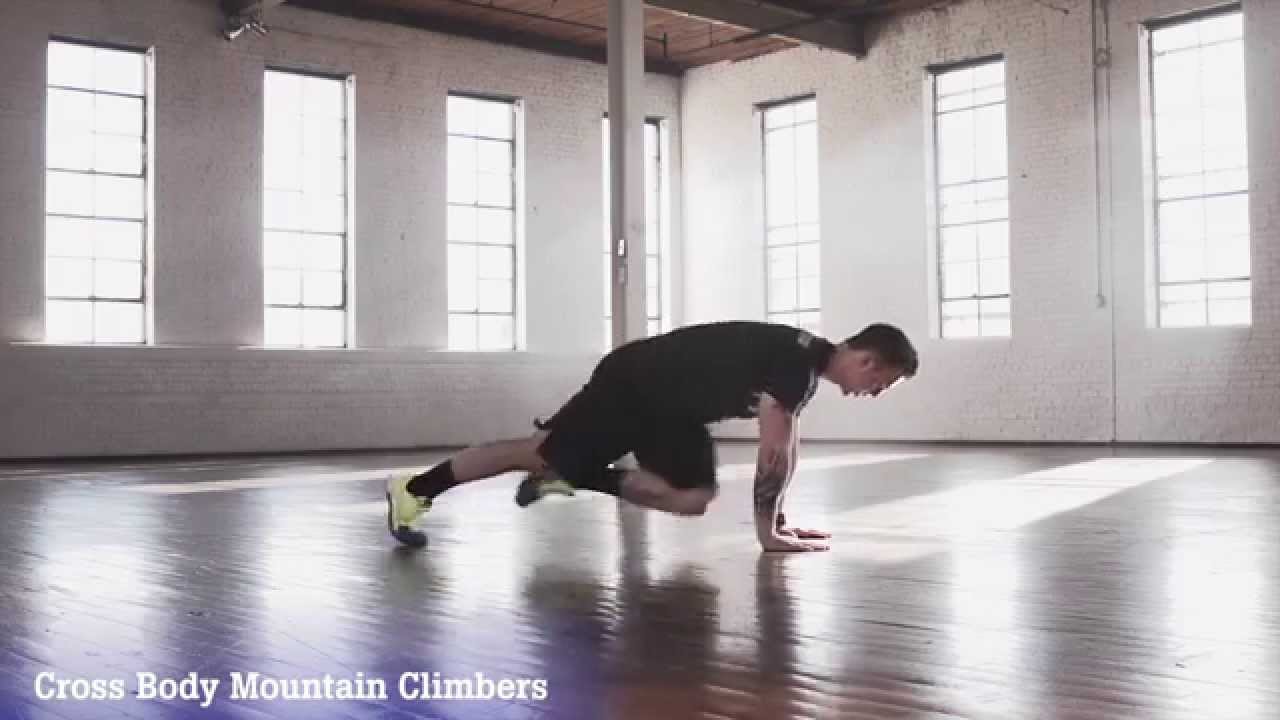 How To Do Cross Body Mountain Climbers - YouTube