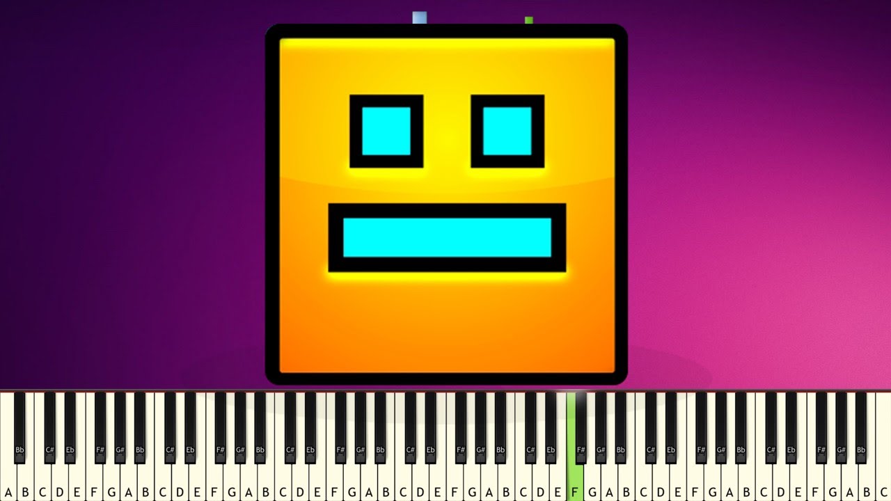 Geometry Dash - Stereo Madness - PIANO TUTORIAL - YouTube