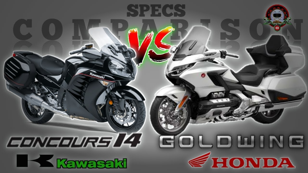 KAWASAKI CONCOURS 14 vs HONDA GOLDWING SPECS COMPARISON - YouTube