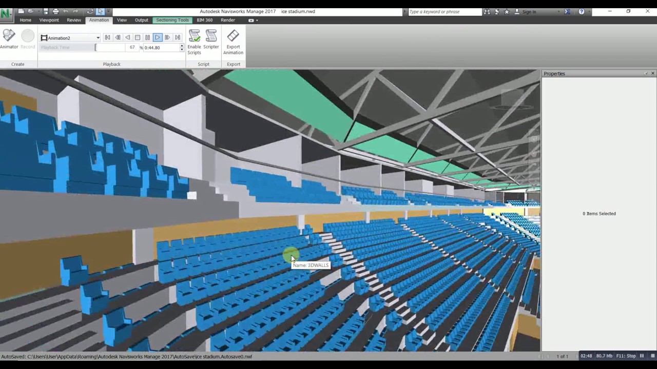 Navisworks Animation Using Record - YouTube