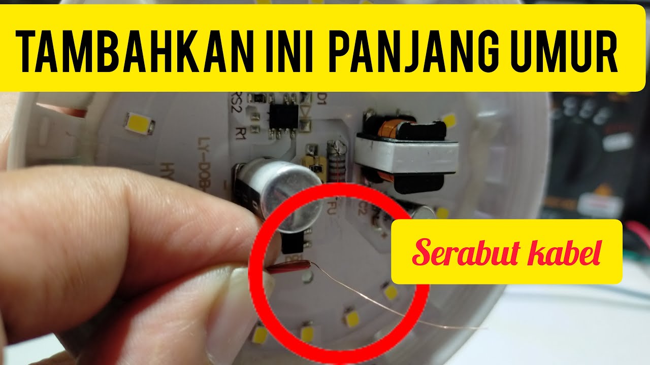 Memperbaiki Lampu Led tanpa biaya - YouTube