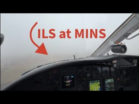 Breaking Out of ILS Approach Minimums in a Cessna CJ - YouTube