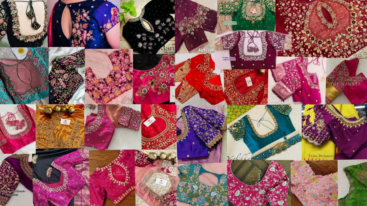 New model computer work blouse designs || latest collection and ...