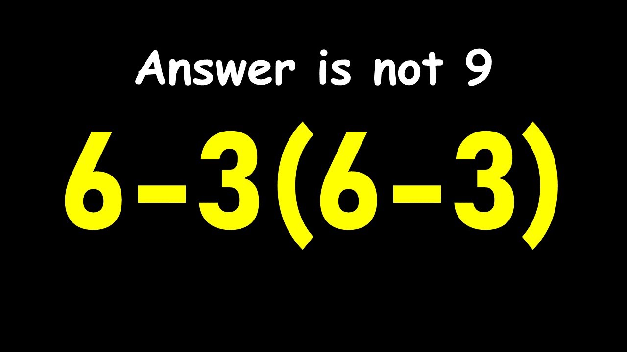 This Simple Math Question Stumps Everyone! - YouTube