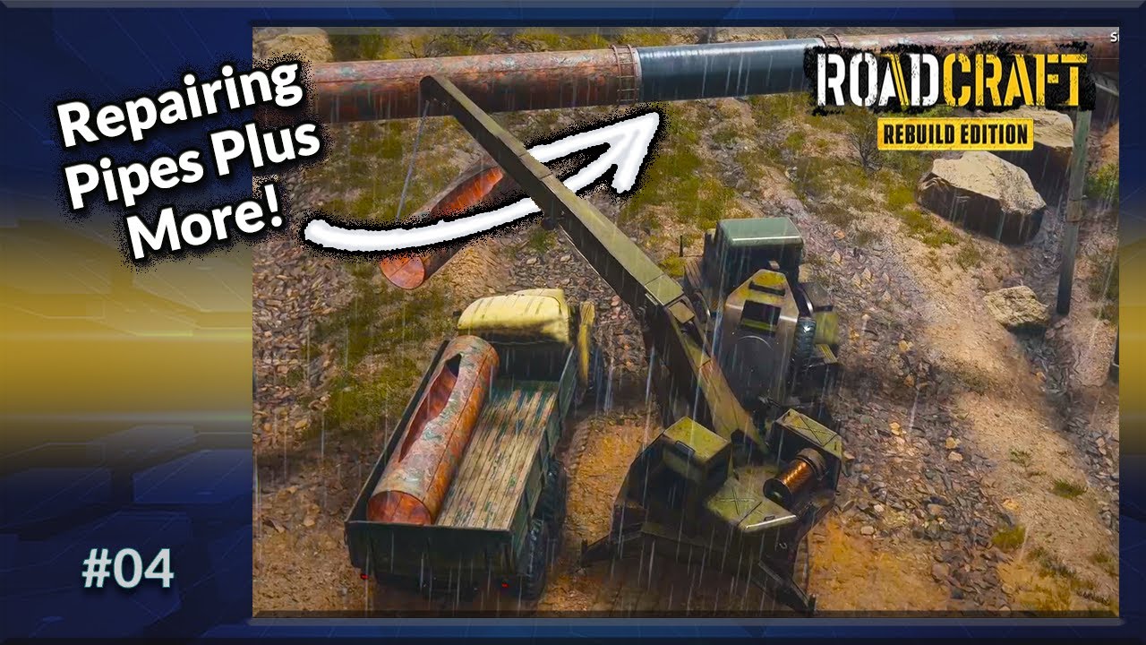 Repairing The BROKEN Pipe Network! | Ep4 | RoadCraft Rebuild Edition - YouTube