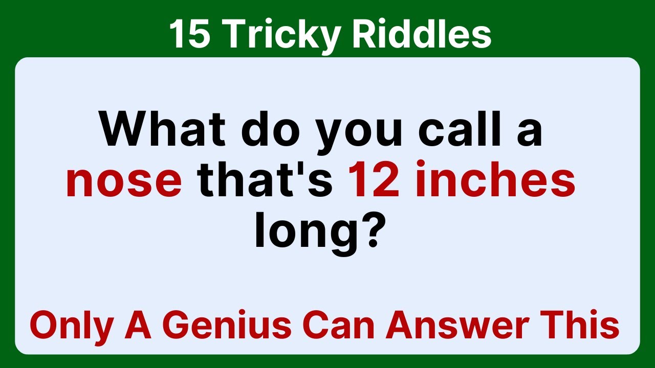 Mind-Bending Riddles Quiz, Challenge Your Wits and Sharpen Your Brain ...
