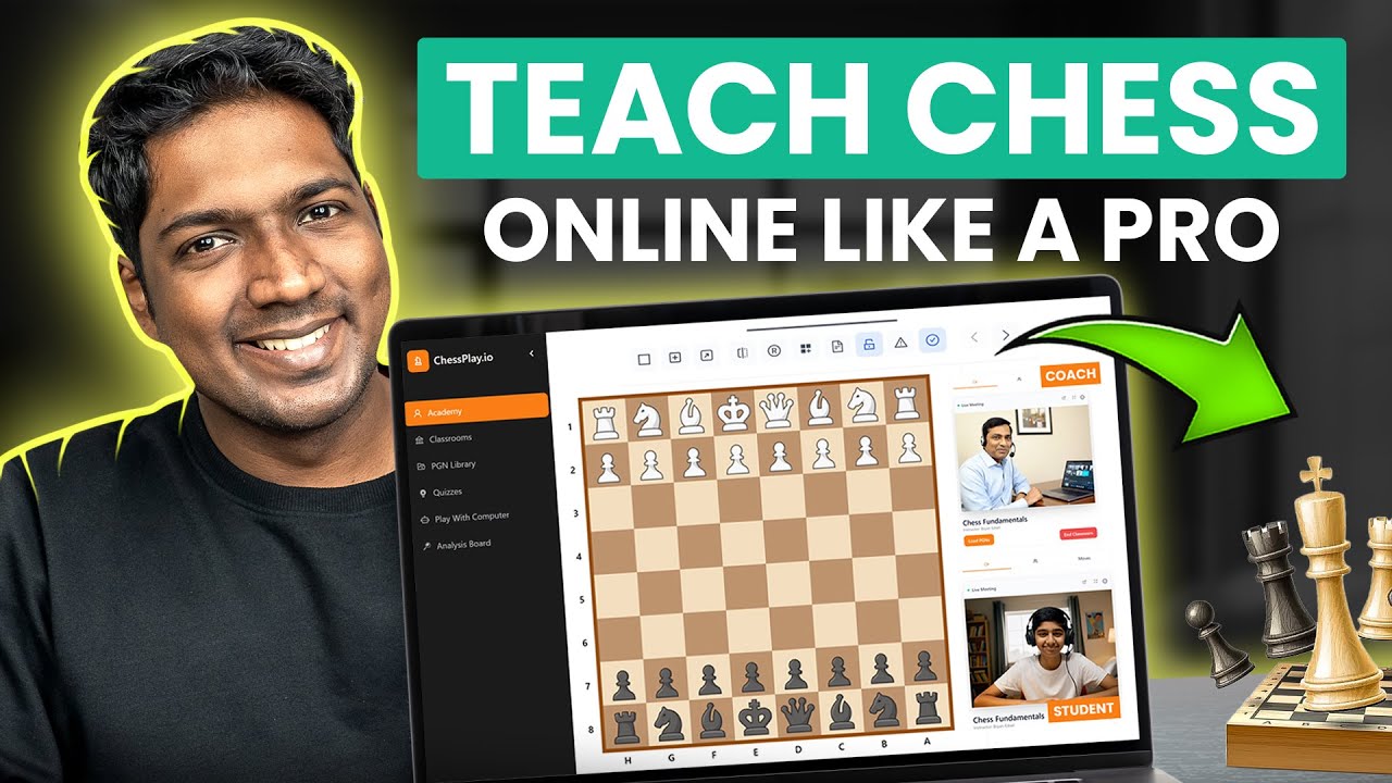 How to Teach Chess Online Like a Pro in 2025 | Chess Academy Software for Online Chess Coaches ...