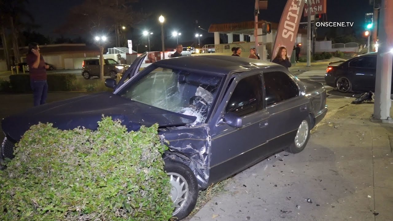 Multi-Vehicle Traffic Collision In Anaheim, CA - YouTube