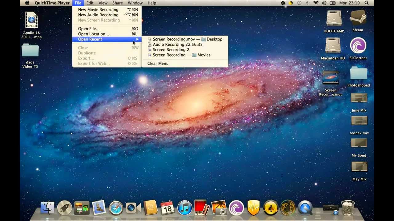 How to use QuickTime 7 (quick tutorial) - YouTube