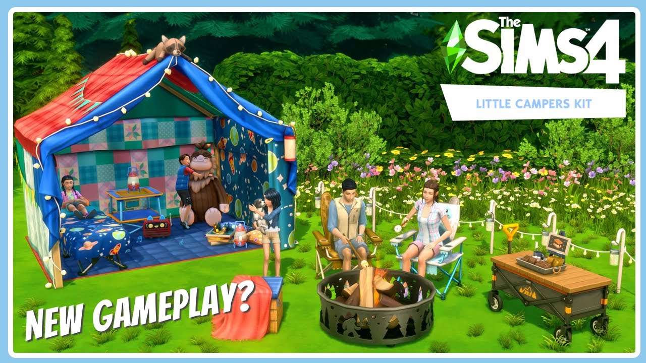 The Sims 4 Little Campers Kit Review | All Items & Swatches! - YouTube