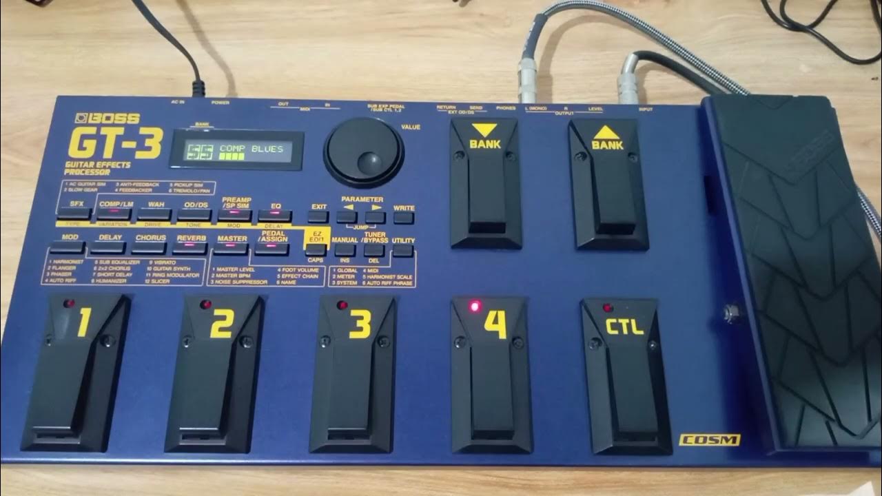 Boss GT-3 Guitar Effects Sound Demo - YouTube