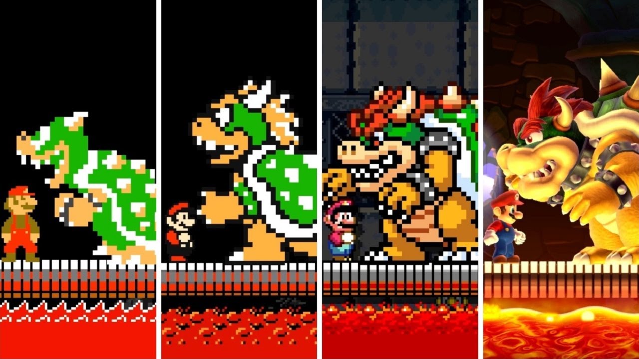 Evolution of Castle Levels in Mario Games (1985-2020) - YouTube