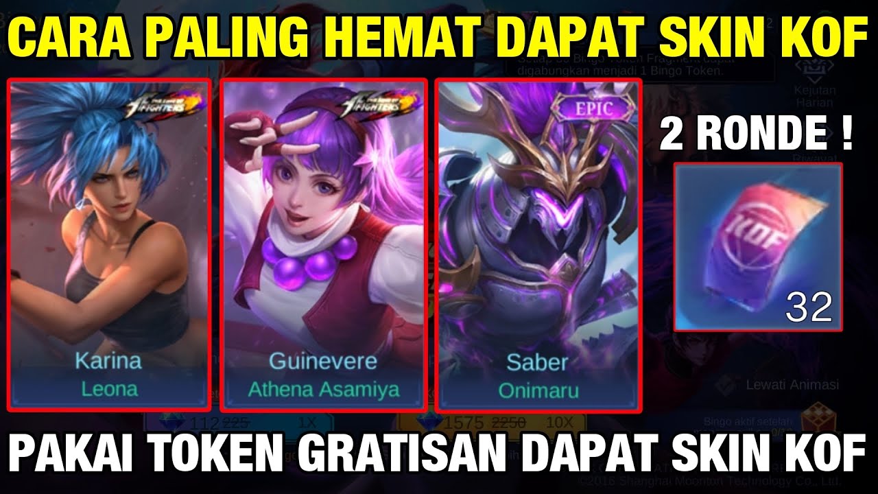 CARA PALING HEMAT DAPATIN 2 SKIN KOF DI EVENT KOF BINGO MLBB 2024 ...