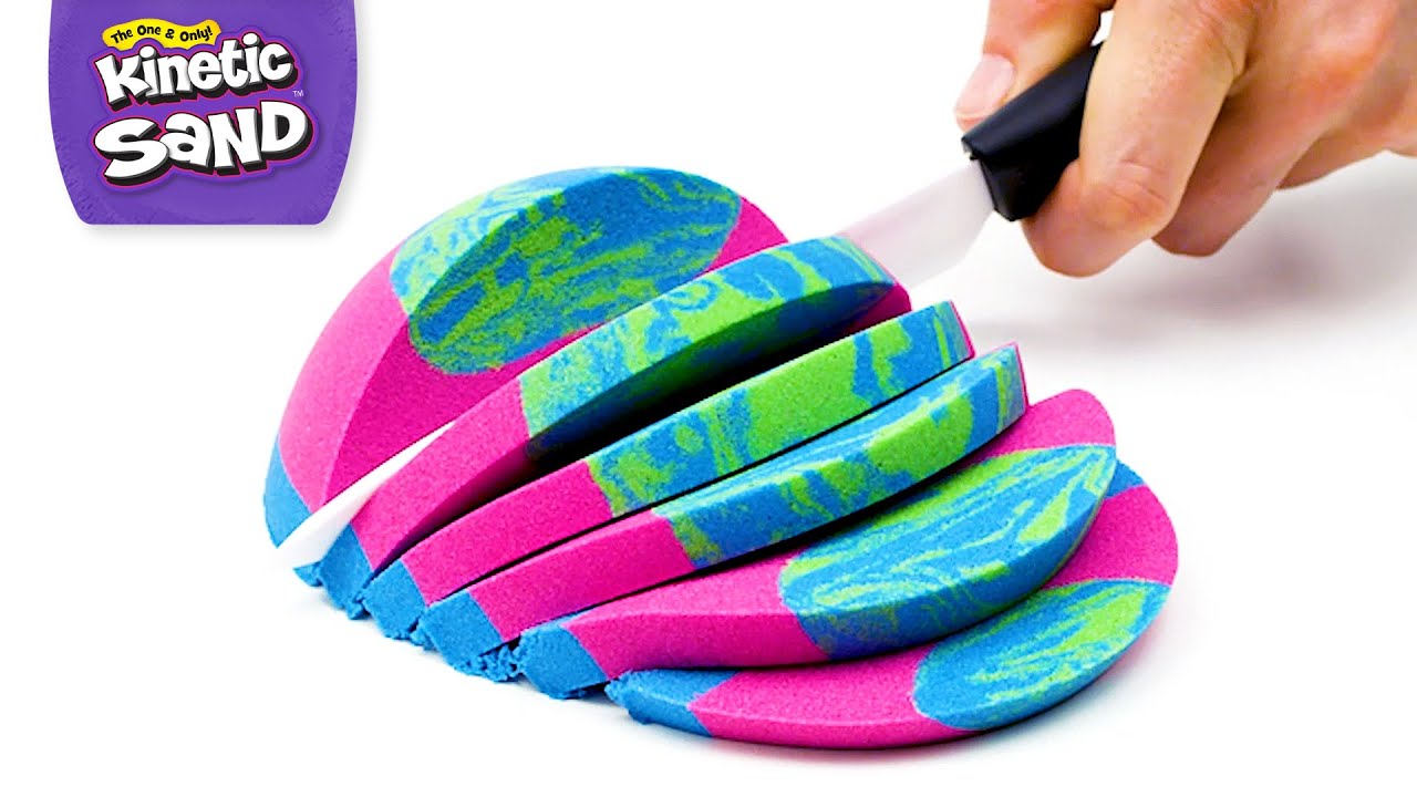 This Colorful Sand Is So Soothing! 30 Minutes of Kinetic Sand ASMR ...