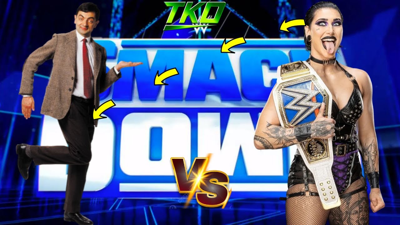 Rhea Ripley Vs Mr Bean One Vs one Match WWE SmackDown Highlights 29/9 ...