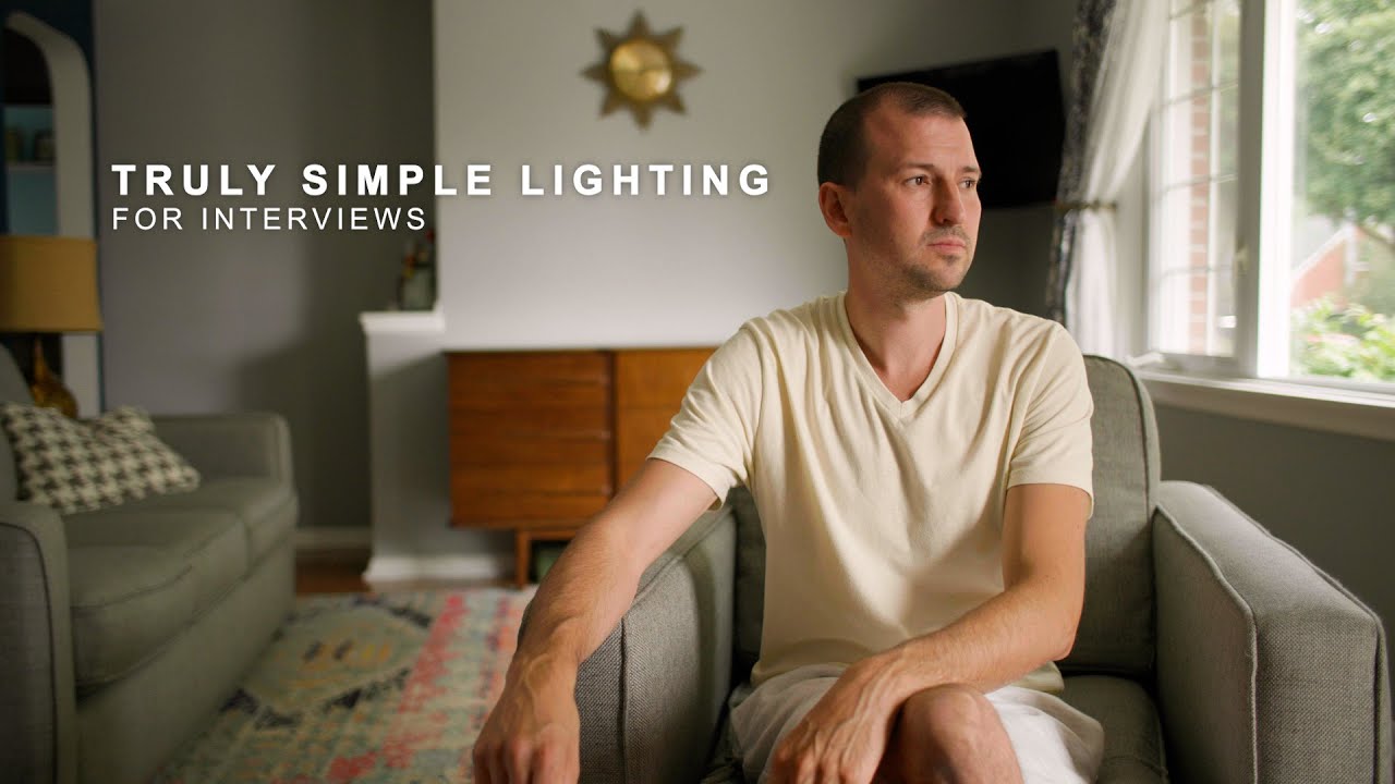 Truly Simple Lighting for Interviews - YouTube