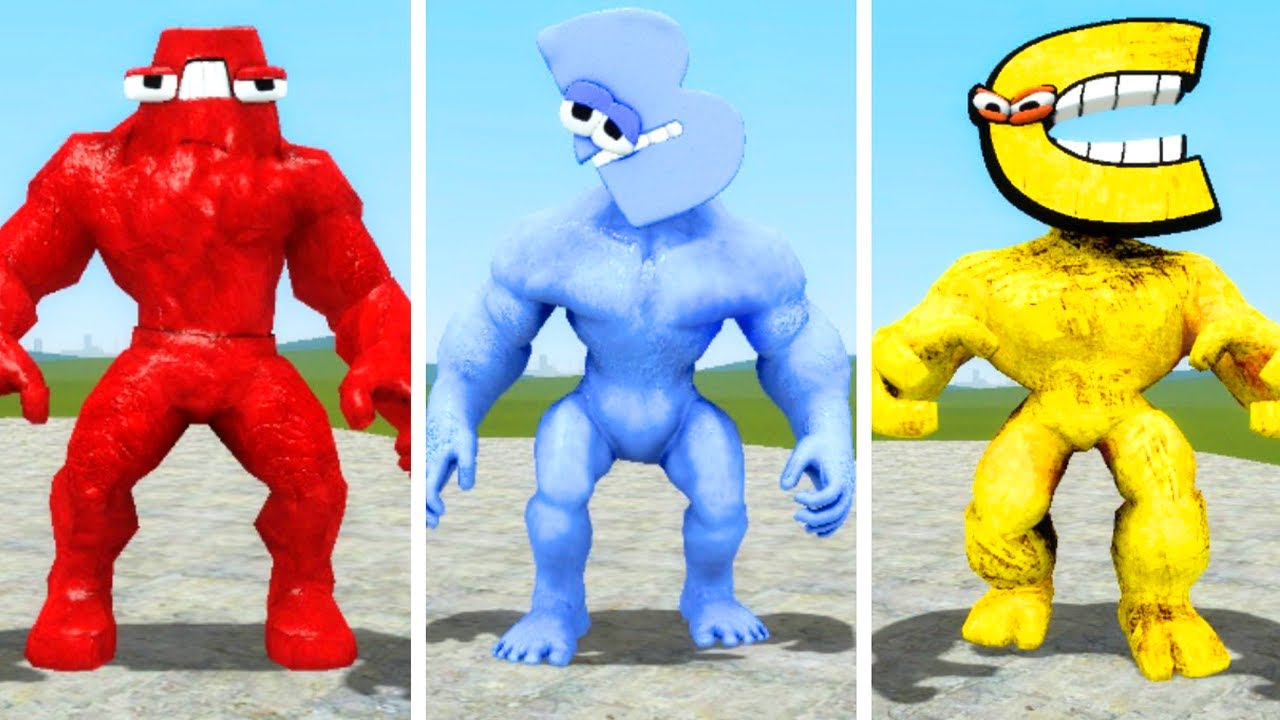 NEW BUFF ALPHABET LORE BODYBUILDERS VS NIGHTMARE ALPHABET LORE - Garry ...