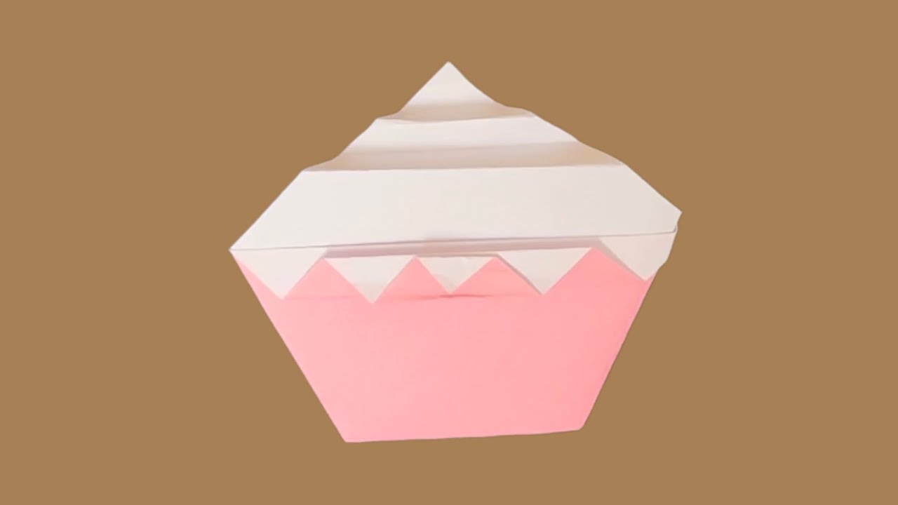 Origami Paper Cupcake | DIY: How to Make a Paper Cupcake | DIY ...