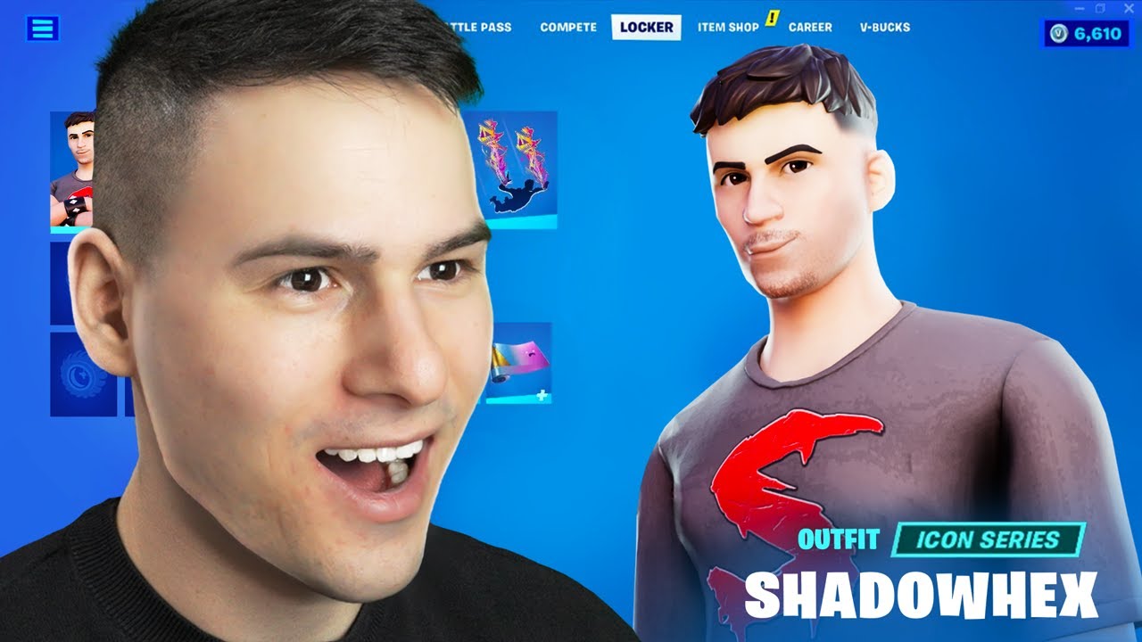 Изненадах SHADOWHEX с НЕГОВ СКИН във FORTNITE! - YouTube