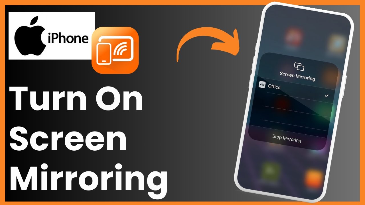 How To Turn On Screen Mirroring On Iphone ! - YouTube