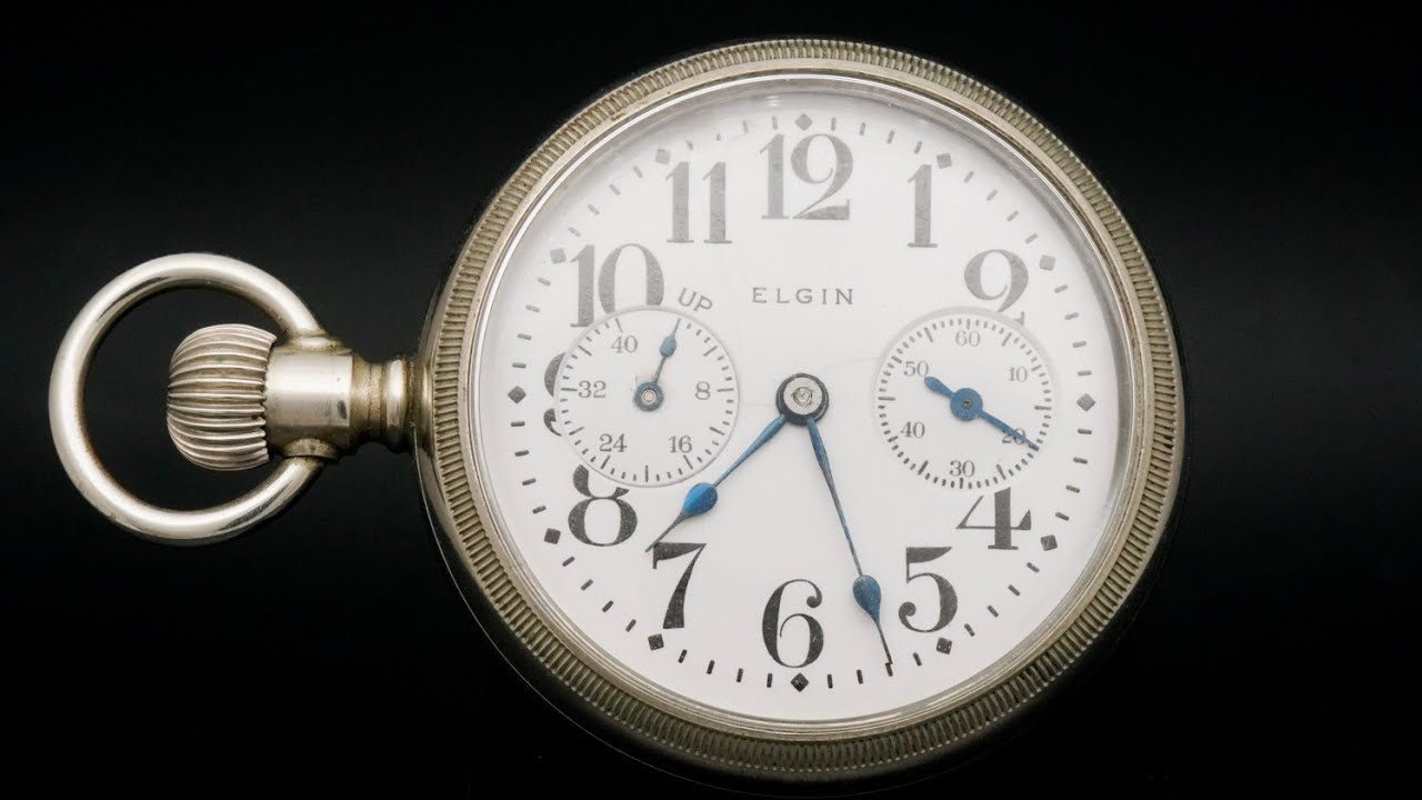 Elgin Grade 367 Father Time Wind Indicator Pocket Watch with Unusual ...