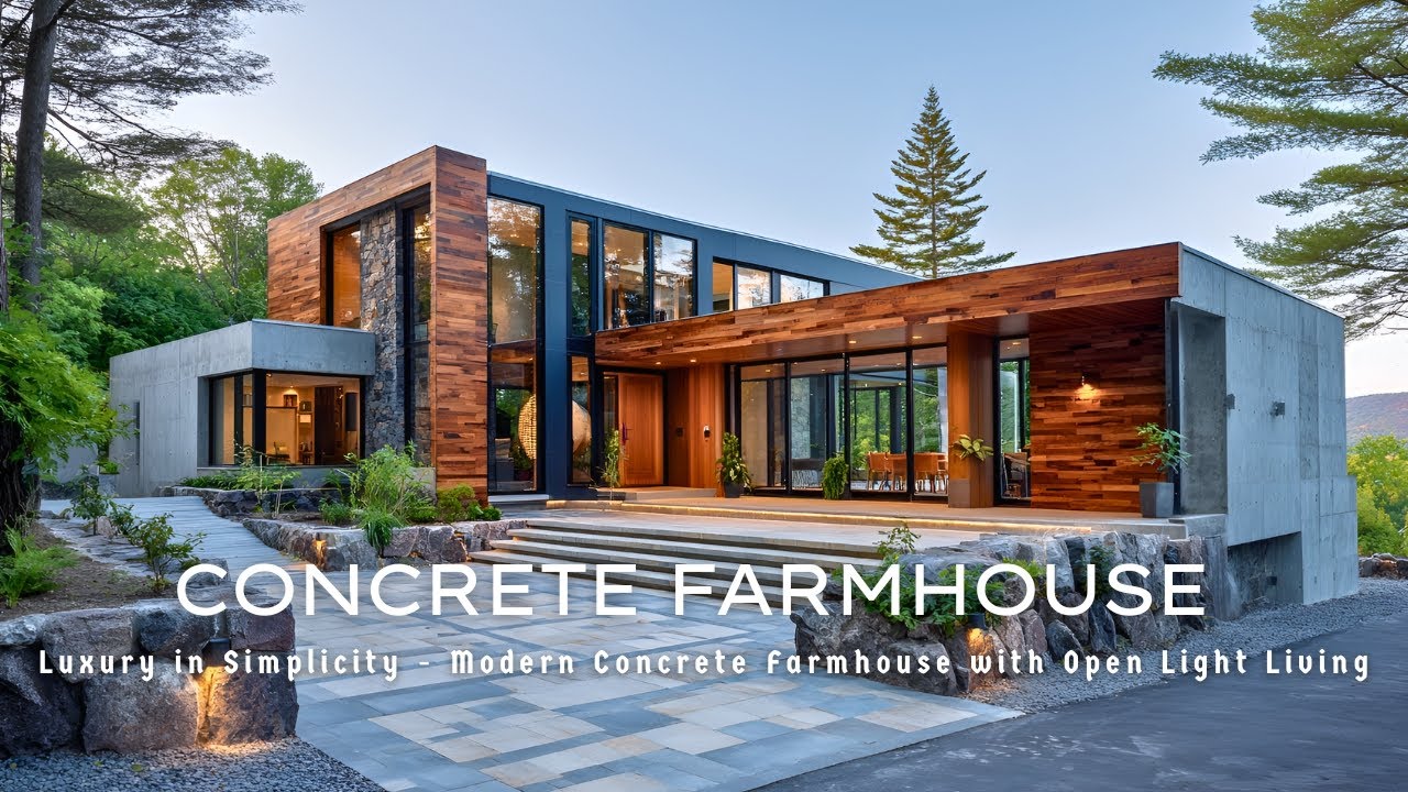 Concrete Farmhouse Ideas: Modern Architecture Meets Light & Space - YouTube