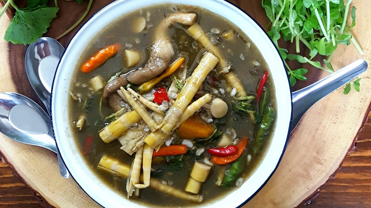 Bamboo + Red Ant Eggs Soup | Gaeng naw mai + kai mod dang | Lao/Thai ...