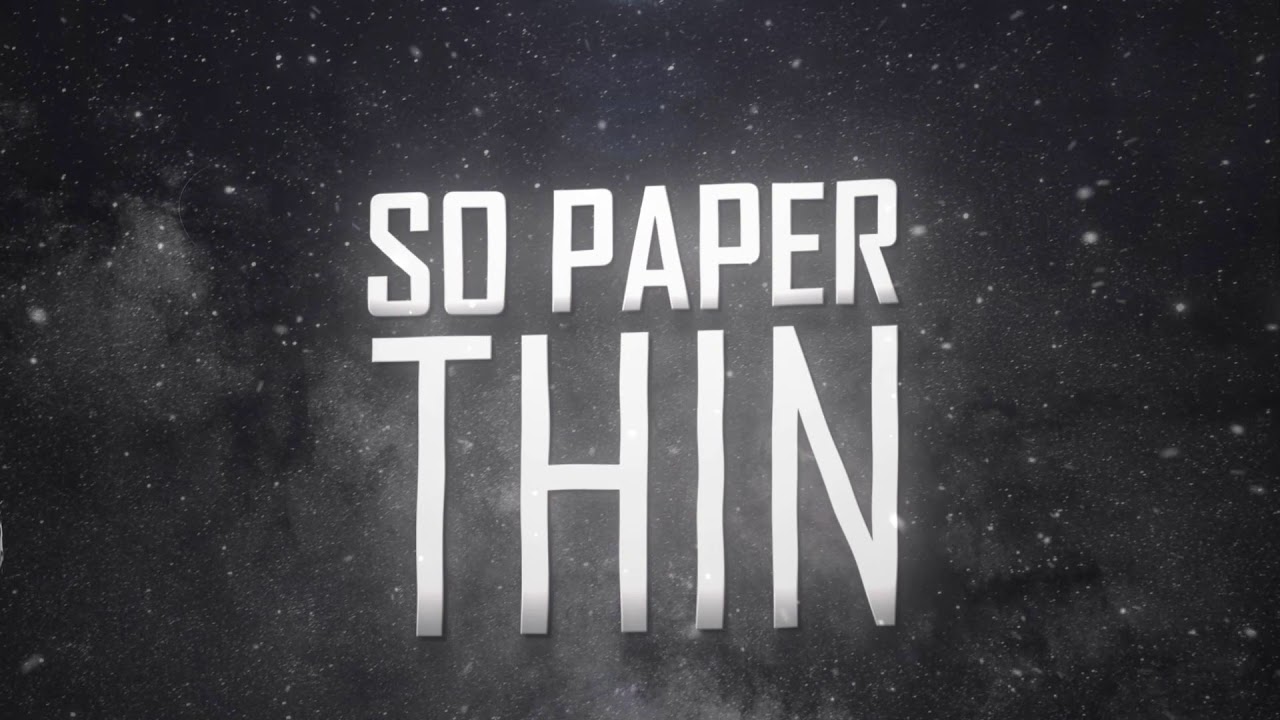 Paper Thin- Official Lyric Video by Bryan Fox - YouTube