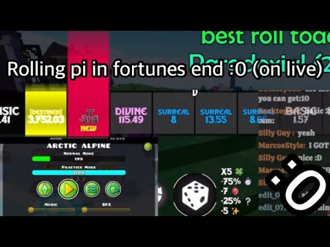 Rolling Pi! (roblox fortunes end) — 3.14B rng - YouTube