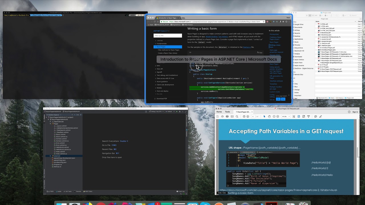 Progra Web - 7 RazorPages GETRequests 4 PathVariablesExample - YouTube