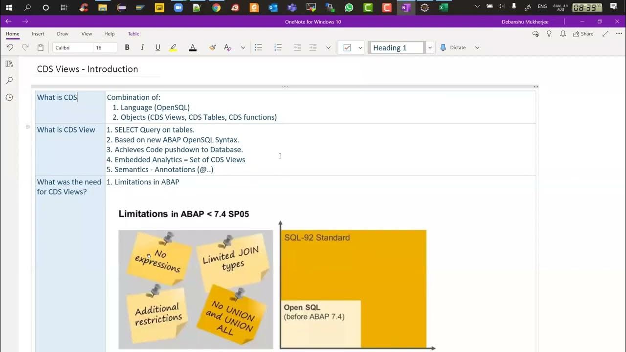 S10 B4H CDS Views Part 1 - YouTube