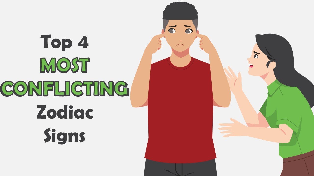 Top 4 Most Conflicting Zodiac Signs - YouTube