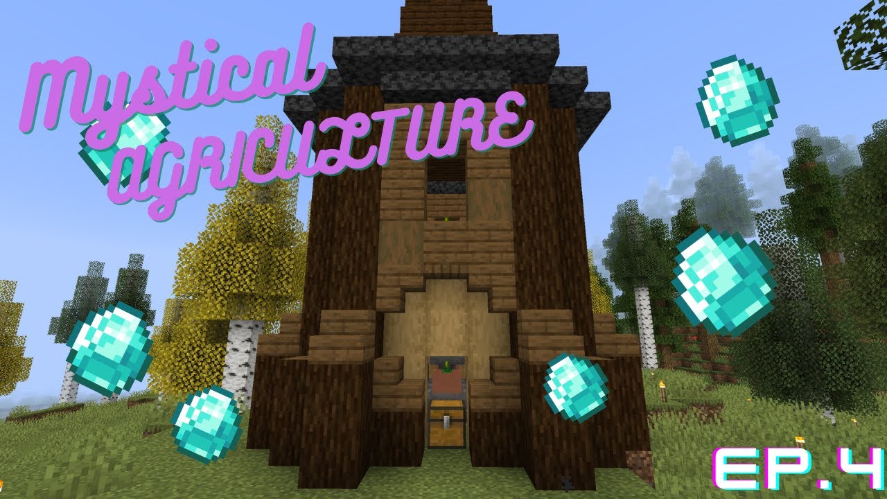 Mystical agriculture playthrough Epsidoe 4 ( diamond seeds and a ton of ...