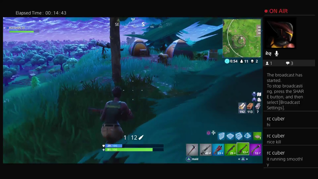 First Fortnite video! HUNTING RIFLE HEADSHOT!! - YouTube