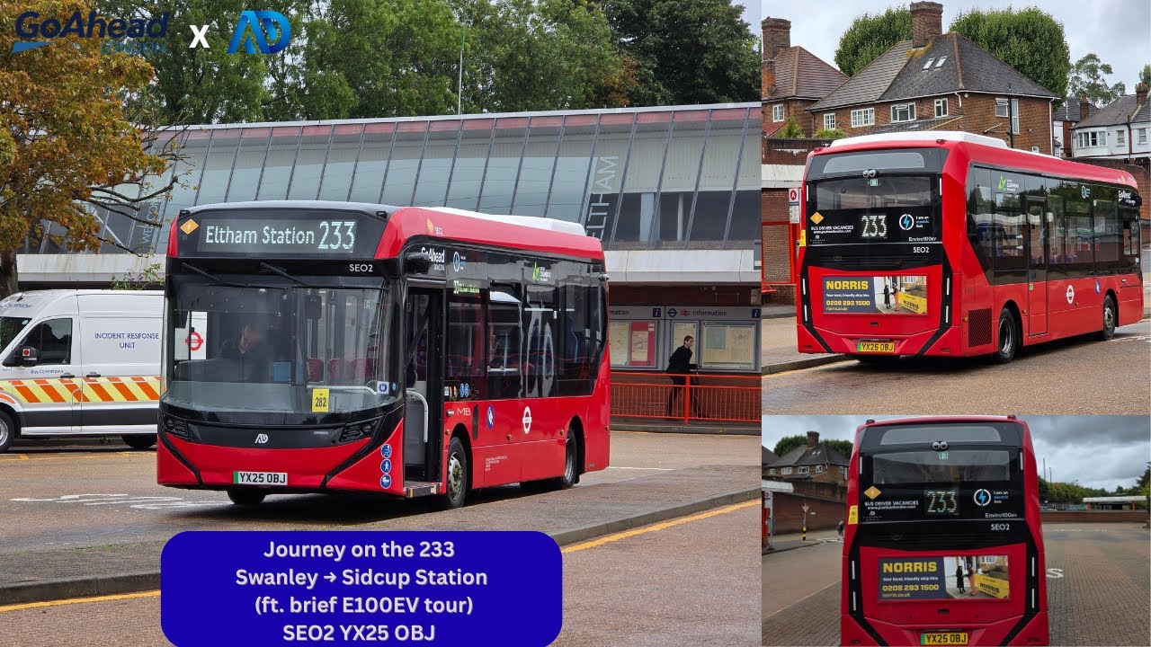 *Brand New* Journey on Bus Route 233 (SEO2 | YX25 OBJ) - YouTube