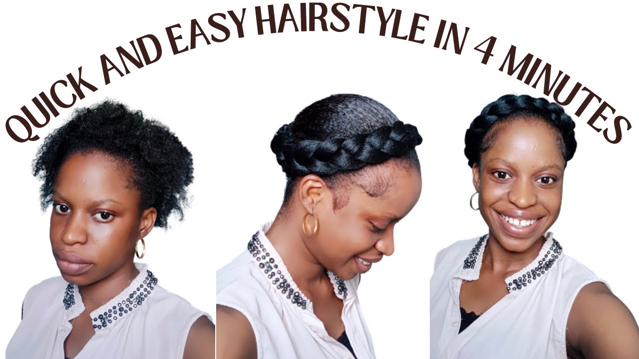 QUICK AND EASY HAIRSTYLE IN 4 MINUTES USING BRAID EXTENSION | HALO ...