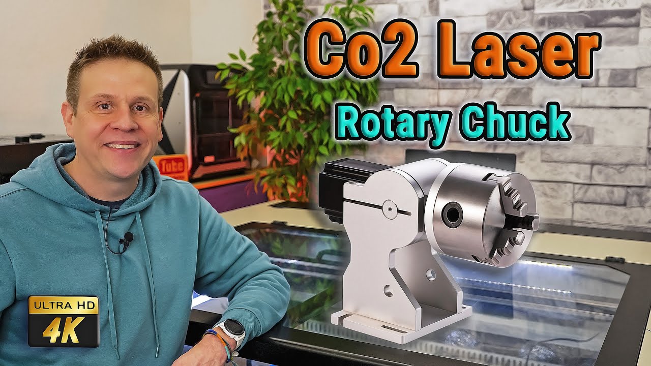 Rotary Chuck on Co2 Laser- Step by Step #laser #rotary #monport # ...