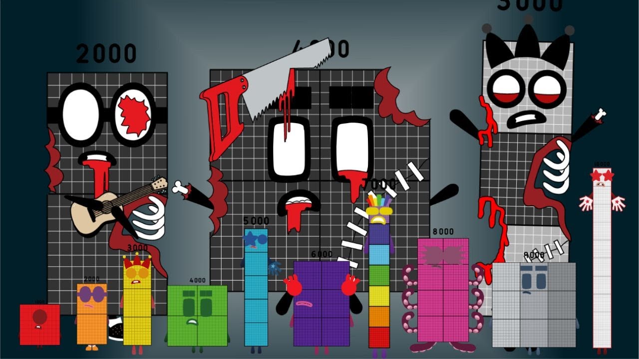 Looking For Numberblocks Band Tiny vs Negative Zombies! Epic Battle ...
