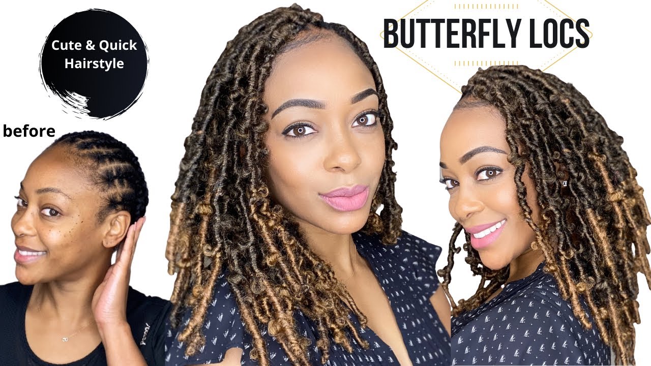 Super EASY DIY Butterfly Locs for Beginners | Quick Install ft ...