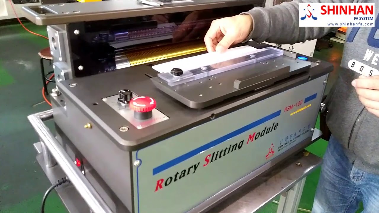 Rotary Slitter for Rapid Test Strip (4mm width cutting) - YouTube