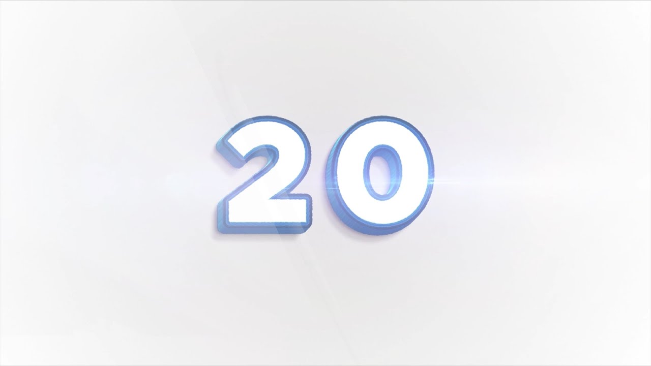 Cool Dynamic 3D Action Colorful 0-20 Number counting - YouTube