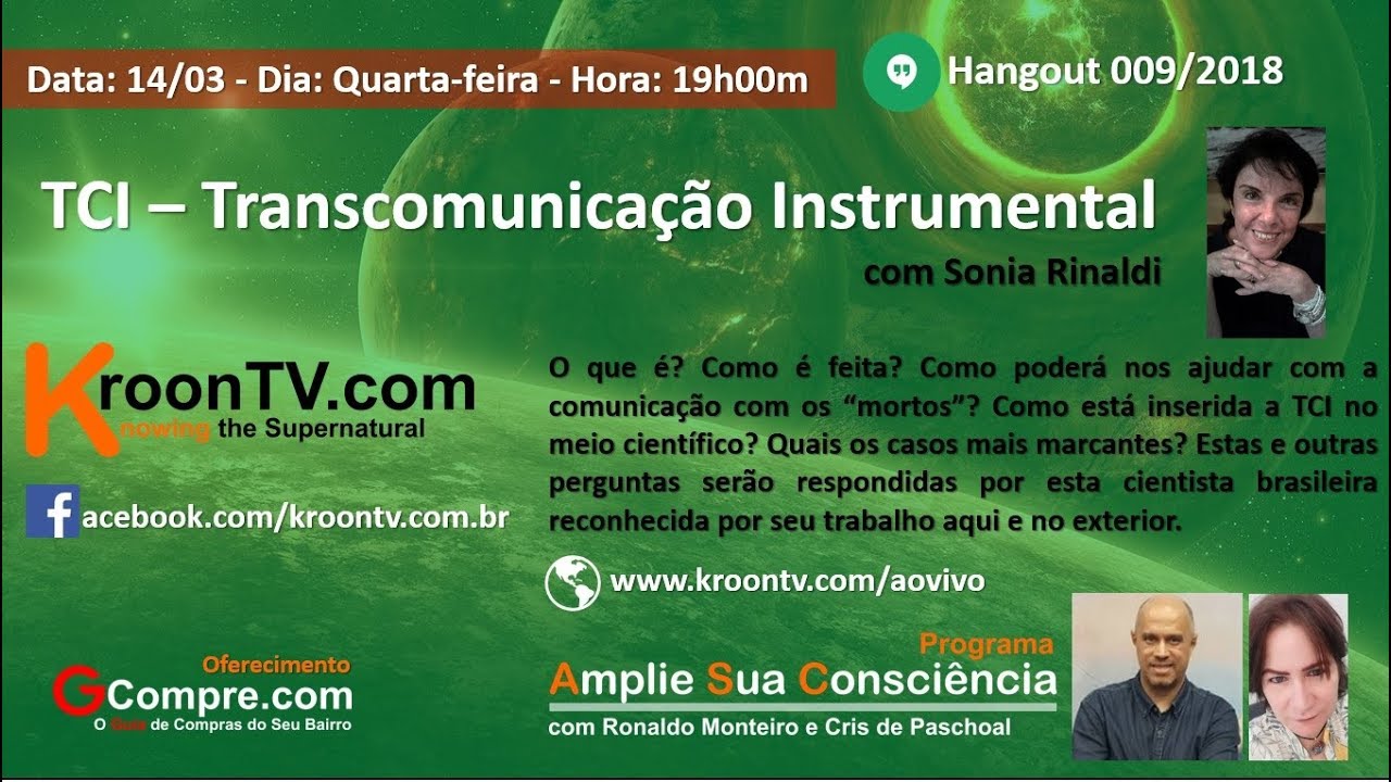 KroonTV.com | TCI - Transcomunicação Instrumental com Sonia Rinaldi ...