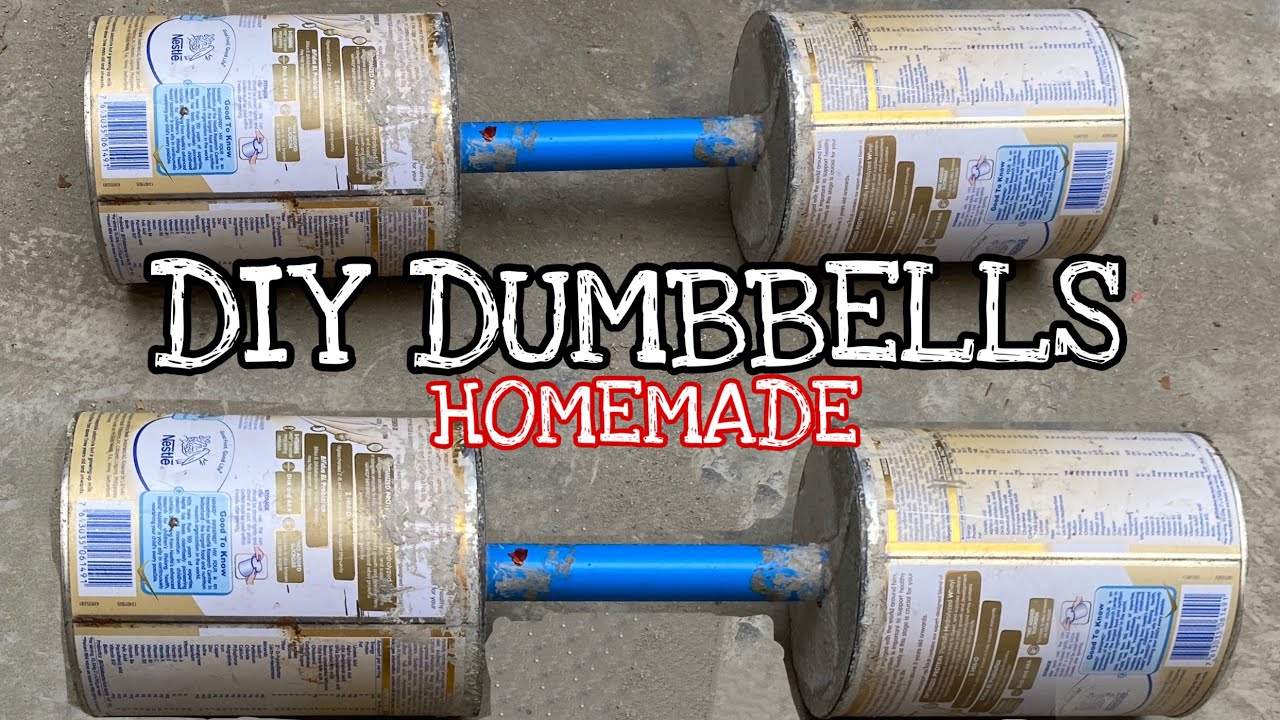 How to Make Homemade Dumbbells for FREE | DIY Weights - YouTube