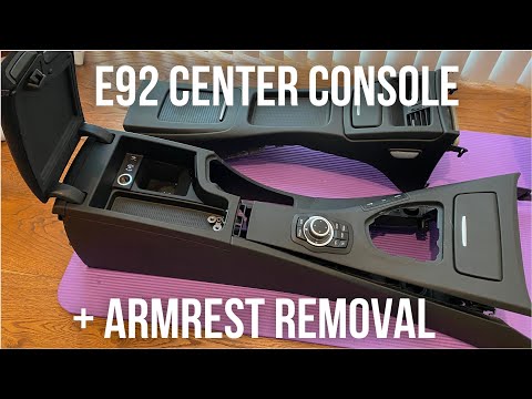 How to remove center console and armrest BMW E92 M3 - Track Car Build Ep.4