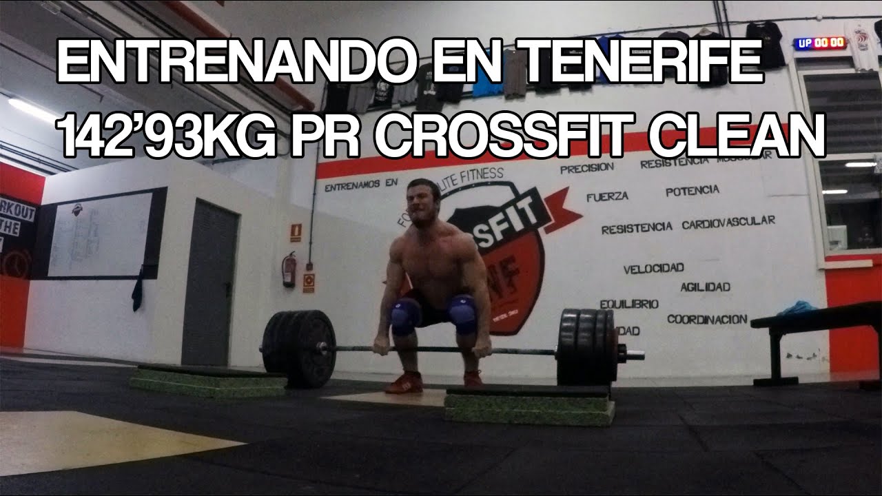 Entrenando en Tenerife - Clean PR 142'93Kg - YouTube