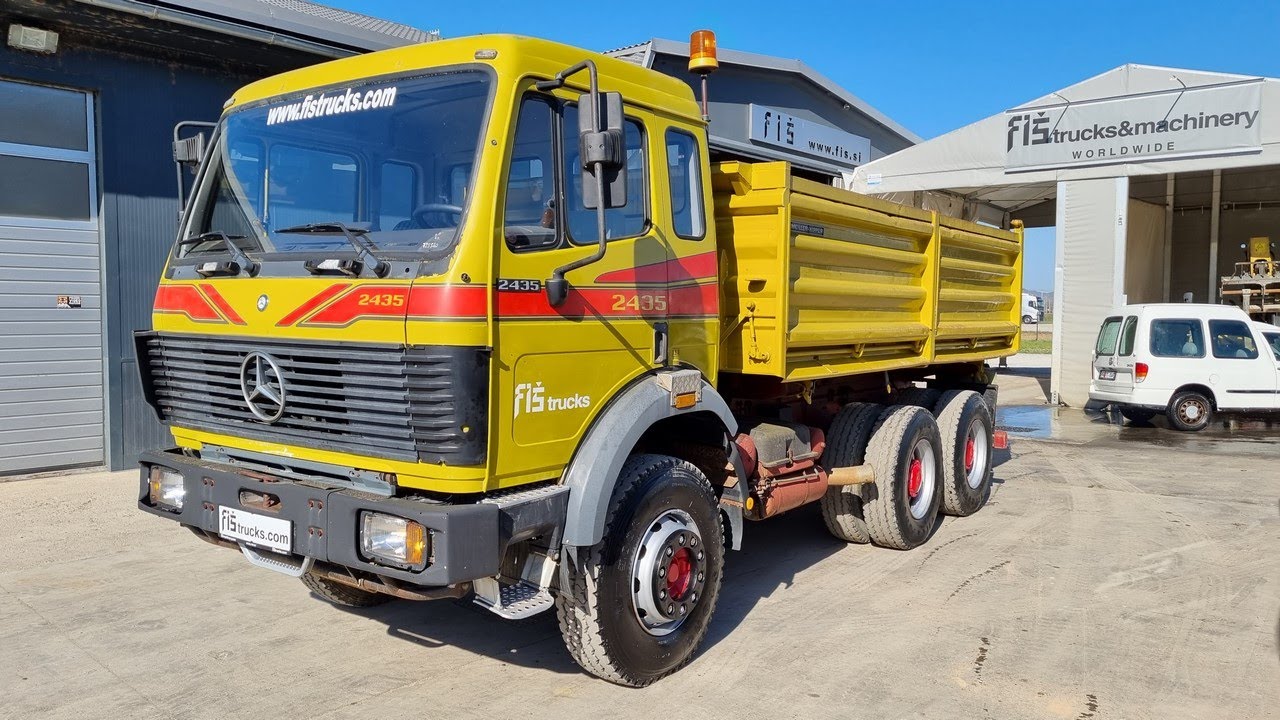 MERCEDES BENZ SK 2435 K 6x4 - FIŠ TRUCKS SLOVENIA - YouTube