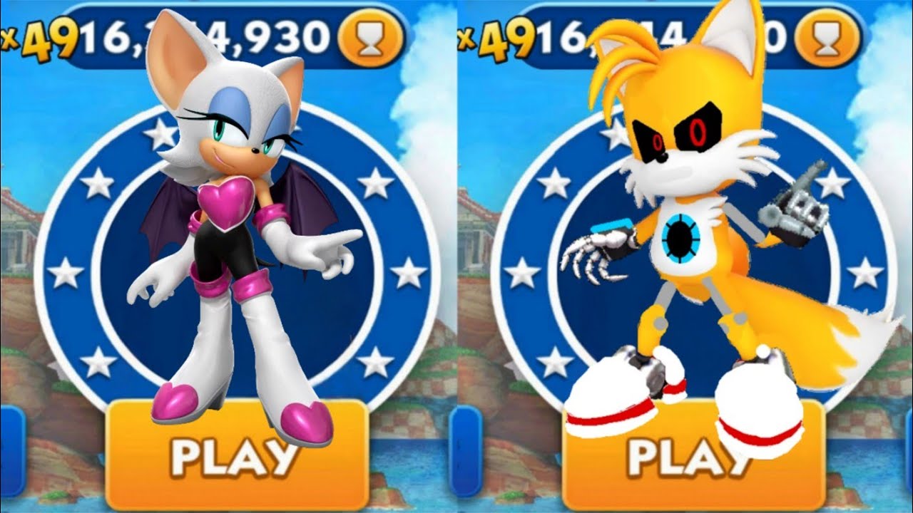 Sonic Dash - Rouge Dash VS Metal Tails _ Movie Sonic vs All Bosses Zazz ...